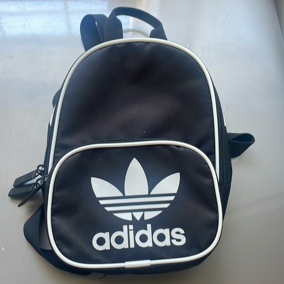 adidas | Bags | Adidas Mini Backpack Black White | Poshmark